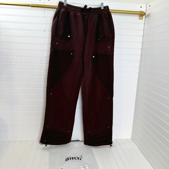 Ditch | Pants | New Ditch Retro Patchwork Pants Mocha Medium | Poshmark